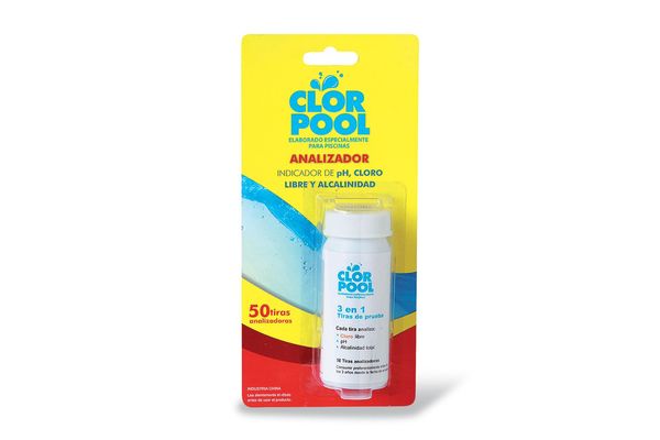 Tiras Analizadoras para Piscina CLOR POOL x 50 Unidades en Tienda Inglesa