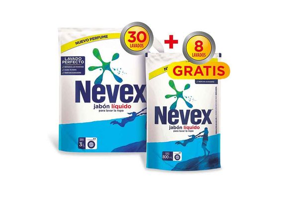 Jabón NEVEX Líquido 3 L + Regalo: NEVEX Sachet 800 ml en Tienda Inglesa
