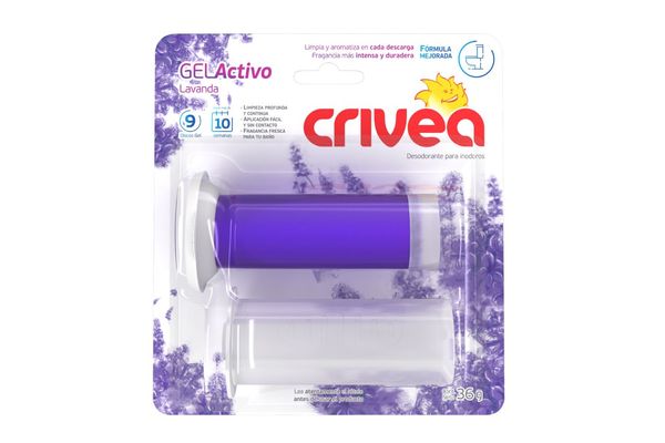 Desodorante para Inodoro CRIVEA Gel Activo Lavanda 36 g en Tienda Inglesa