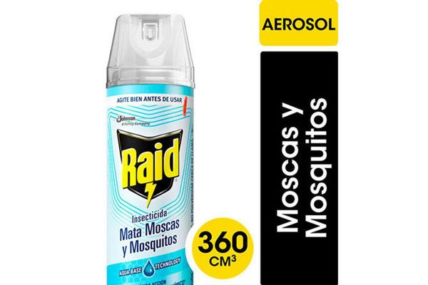 Insecticida RAID Mata Moscas y Mosquitos Eficacia Segura en Aerosol 360 ...