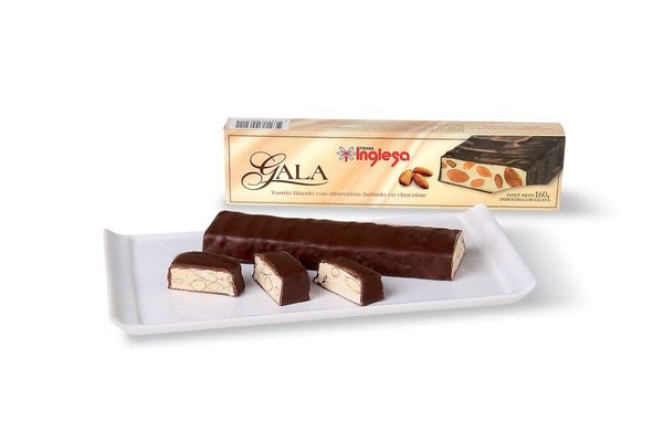 Turrón Gala TIENDA INGLESA Almendras con Chocolate 160 gr en Tienda Inglesa