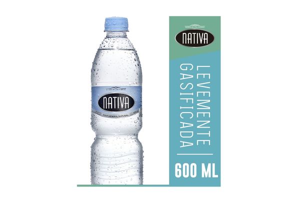 Agua Mineral Natural NATIVA Levemente Gasificada 600 ml en Tienda Inglesa