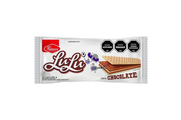 Galleta FAMOSA Waffle Lulu de Chocolate 140g en Tienda Inglesa