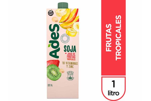 Bebida a base de Soja ADES Frutas Tropicales 1 L en Tienda Inglesa