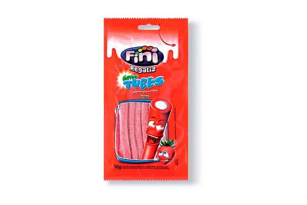 Gomitas Tubos de Frutilla FINI 80g en Tienda Inglesa