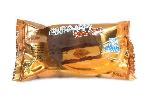 Helado CRUFI alfajor de dulce de leche 73gr en Tienda Inglesa