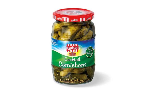 Pepinillos Cocktail Cornichons PAULSEN 330 gr en Tienda Inglesa