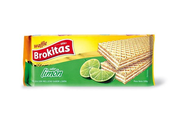 Galleta Waffle BROKITAS de Limón 100g en Tienda Inglesa