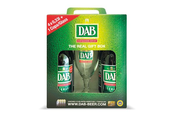 Pack 4 Cervezas DAB Botella 330 ml + Copa en Tienda Inglesa