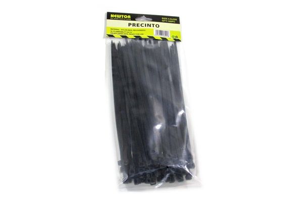 Suncho Negro NEWTOR 100 Piezas 4.8 x 200 mm en Tienda Inglesa