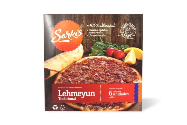 Lehmeyun Tradicional Congelado SARKIS x 6 Unidades 480 gr en Tienda Inglesa