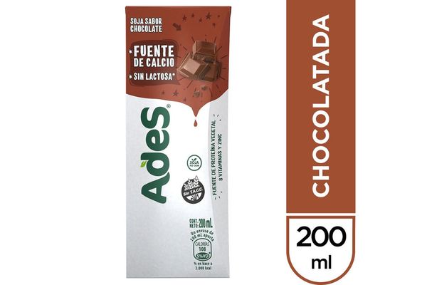Leche de Soja ADES Sabor Chocolate 200 ml en Tienda Inglesa