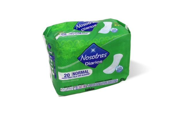 Protectores Diarios NOSOTRAS Normal con 20 Unidades en Tienda Inglesa