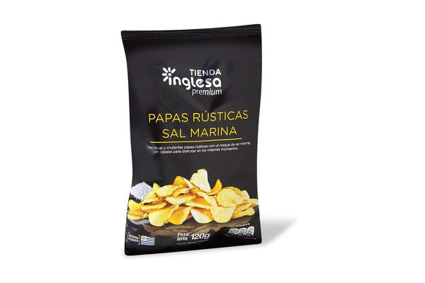 Papas Rústicas con Sal Marina TIENDA INGLESA PREMIUM 120 gr en Tienda ...