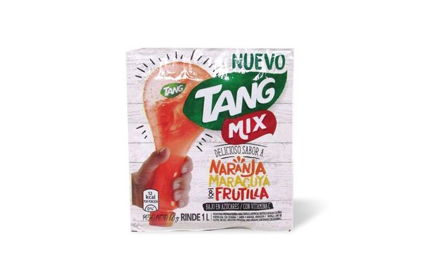 Jugo TANG sabor Naranja, Maracuyá y Frutilla 18 gr ¡Bajo en Azúcares ...