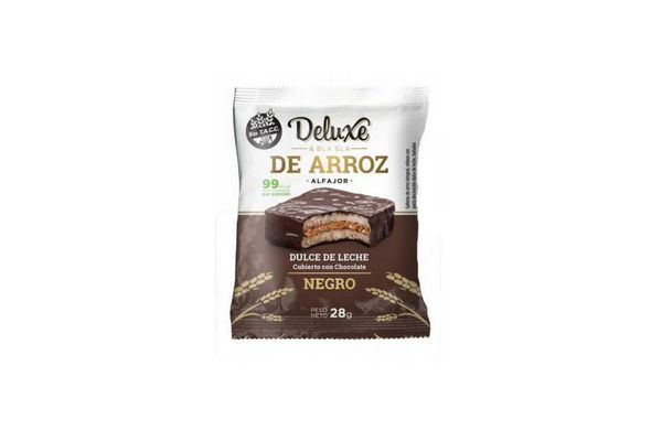 Alfajor de Arroz Relleno de Dulce de Leche Bañado en Chocolate DELUXE ...