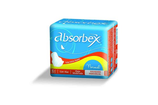 Toalla Femenina ABSORBEX Normal Trifoleada 8 Unidades en Tienda Inglesa