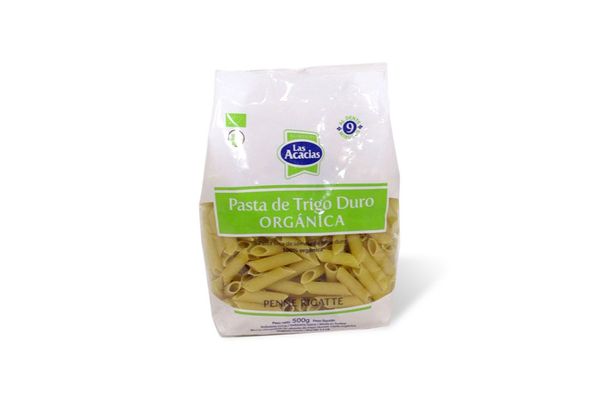 Pasta de Trigo Duro Orgánica Penne Rigate LAS ACACIAS 500 gr en Tienda ...
