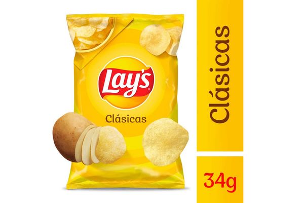Papas Fritas Lays Clásicas 34 Gr En Tienda Inglesa