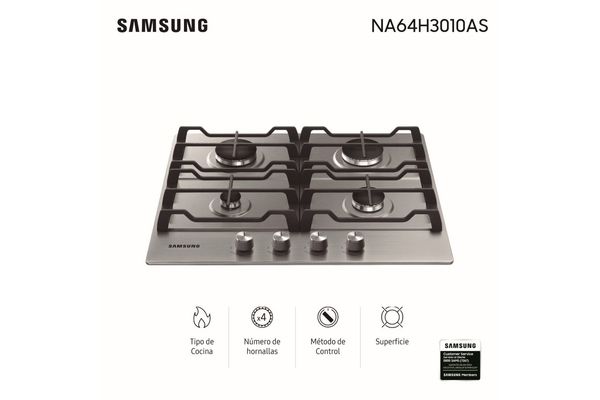 Anafe a Gas SAMSUNG 4 Hornallas en Tienda Inglesa