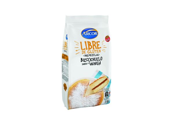 Premezcla Bizcochuelo sin Gluten Vainilla ARCOR 500 gr en Tienda Inglesa