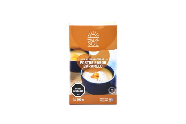 Postre para Preparar VALLE DEL SOL sabor Caramelo 200 gr en Tienda Inglesa