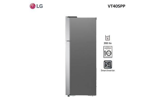 Refrigerador Inverter LG VT40SPP 393 Litros Frío Seco Inoxidable Clase ...