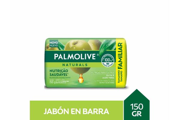 Jabón de Tocador PALMOLIVE Nutrición Humectante Aloe y Oliva 150 gr en ...