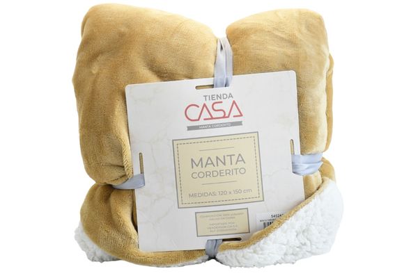 Manta Throw Camel TIENDA CASA 120 x 150 cm en Tienda Inglesa