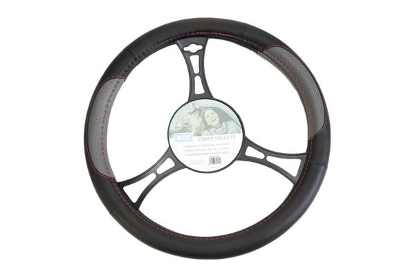 Cubre Volante Auto Protector Gris y Negro en Tienda Inglesa