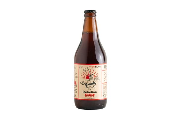 Cerveza Artesanal sin Alcohol REBELIÓN Red Ale 500 ml en Tienda Inglesa