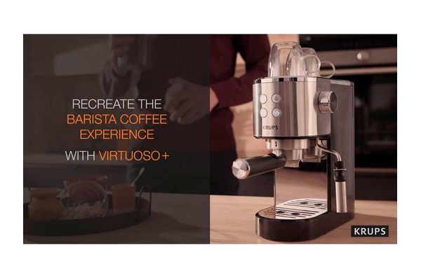 Cafetera KRUPS Espresso Pump Virtuoso XP444C10 en Tienda Inglesa