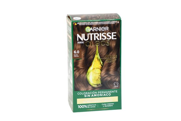 Tinta GARNIER Nutrisse Oleos Rubio Oscuro 6.0 en Tienda Inglesa