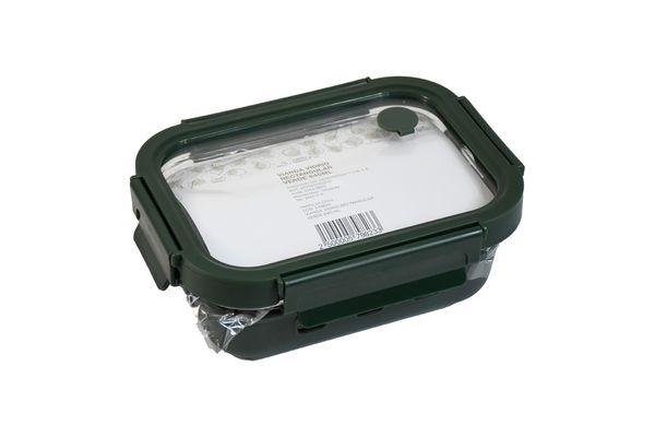 Vianda de Vidrio y Silicona con Clip TIENDA CASA Rectangular 640 ml ...