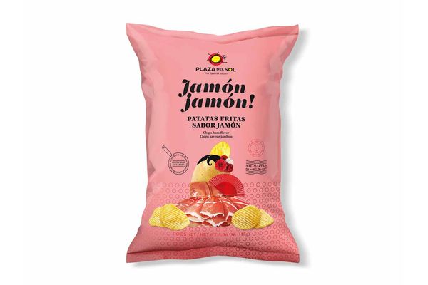 Papas Fritas PLAZA DEL SOL Jamón Serrano 115 gr en Tienda Inglesa