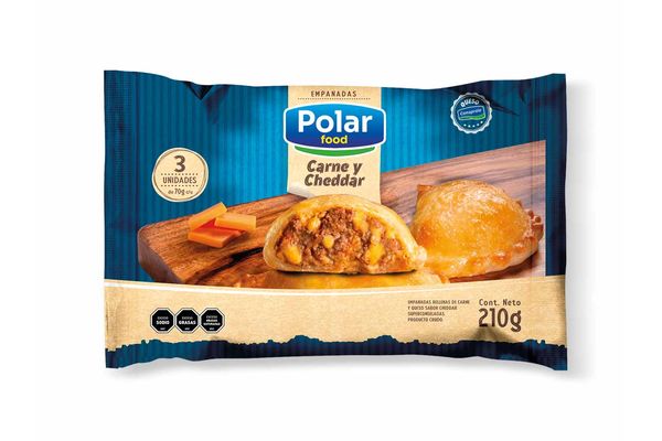 Empanadas de Carne y Cheddar POLAR FOOD (3 un.) 70 g en Tienda Inglesa
