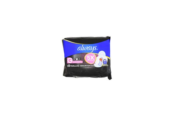 Toalla Femenina ALWAYS Nocturna Suave con Alas G x 8 Unidades en Tienda ...