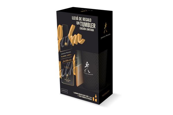 Whisky JOHNNIE WALKER Black Label 1 L + Tumbler en Tienda Inglesa