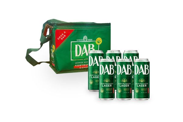 Pack de 6 Cervezas DAB Lata 500 ml c/u + Neverita en Tienda Inglesa