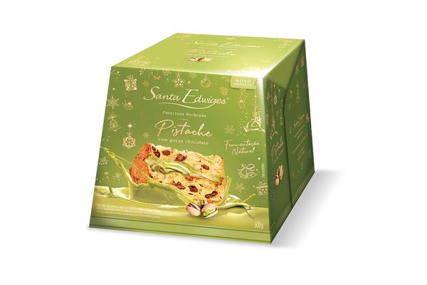 Panettone SANTA EDWIGES con Chispas Relleno Cremoso de Pistacho 500 gr ...