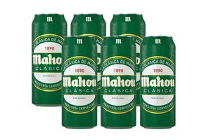 Pack x6: Cerveza Clásica MAHOU Lata 500 ml en Tienda Inglesa