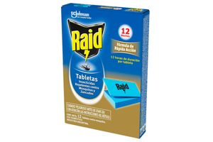 Insecticida RAID contra Mosquitos Tabletas Repuesto 12 Unidades en ...