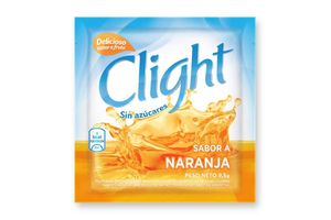 Jugo CLIGHT sabor Naranja sin Azúcar 8,5 gr en Tienda Inglesa