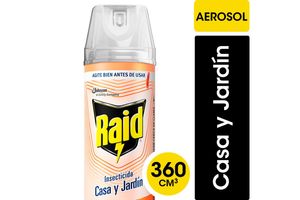 Insecticida RAID Casa y Jardín Eficacia Segura en Aerosol 360 cc en ...
