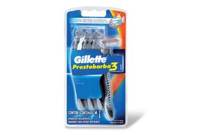 Pack de 4 Máquinas de Afeitar GILLETTE Prestobarba 3 en Tienda Inglesa