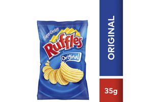 Papas Fritas LAYS Ruffles sabor Original 35 gr en Tienda Inglesa