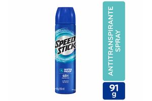 Desodorante SPEED STICK Waterproof Fresh en Spray 91 gr en Tienda Inglesa