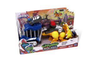 Dinosaurio Chomp Squad Officer Lockup y Trailer HASBRO en Tienda Inglesa