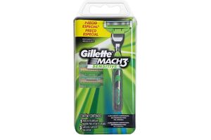 Pack GILLETTE Mach3 Sensitive + 3 Repuestos en Tienda Inglesa