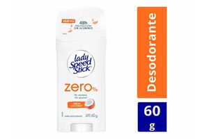 Desodorante LADY SPEED STICK Zero% Fresh Coconut en Barra 60 gr en ...